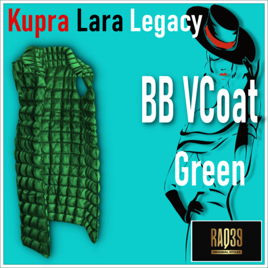 Second Life Marketplace - [R39] RAQ BB VCoat Green